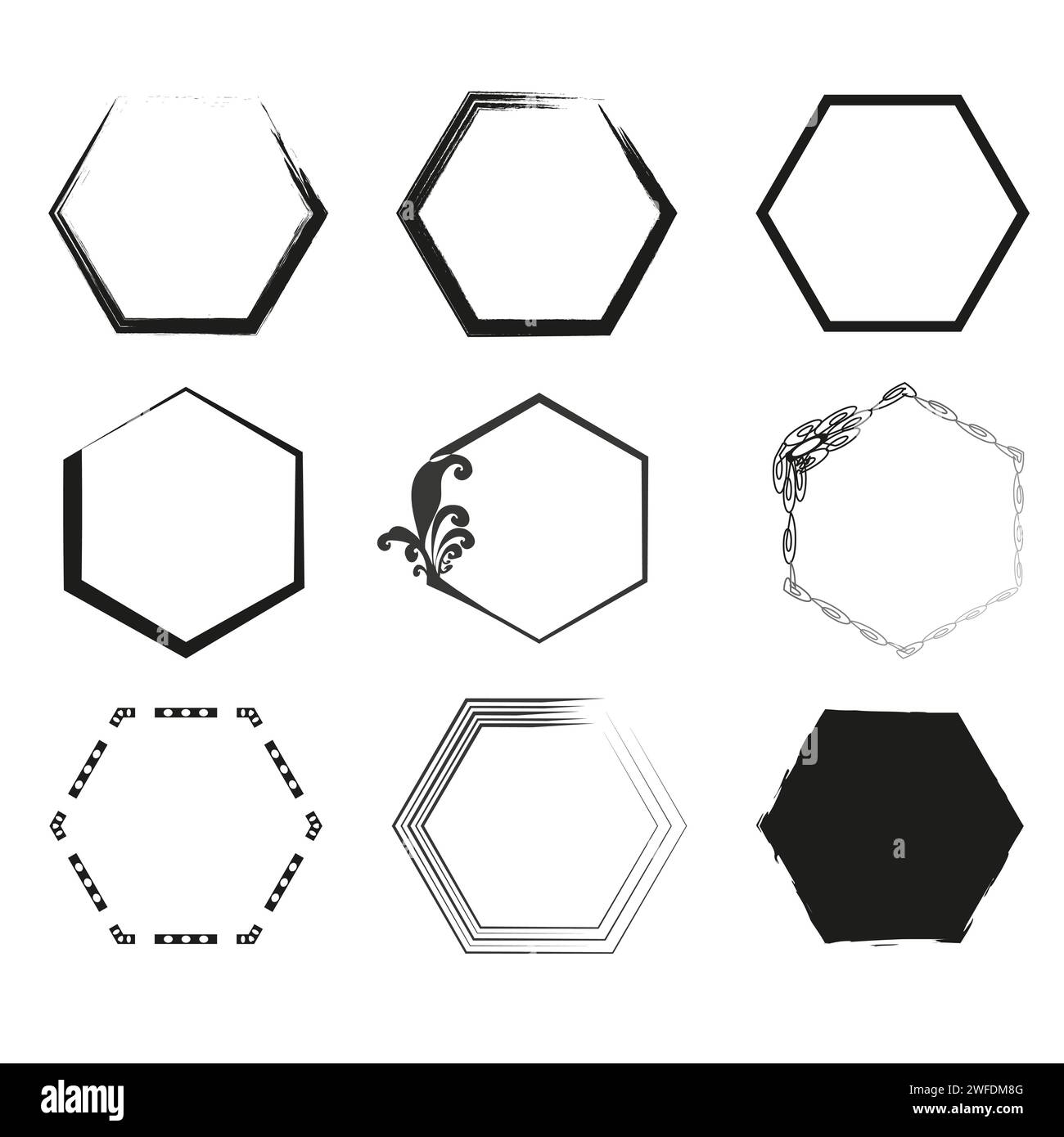 polygon octagon line. Vector illustration. EPS 10. Stock image Stock ...