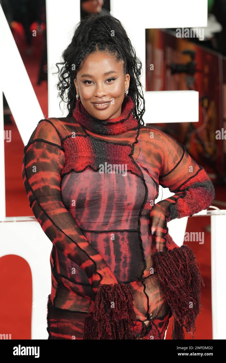 Zuri Marley attending the UK premiere of Bob Marley: One Love, at the ...