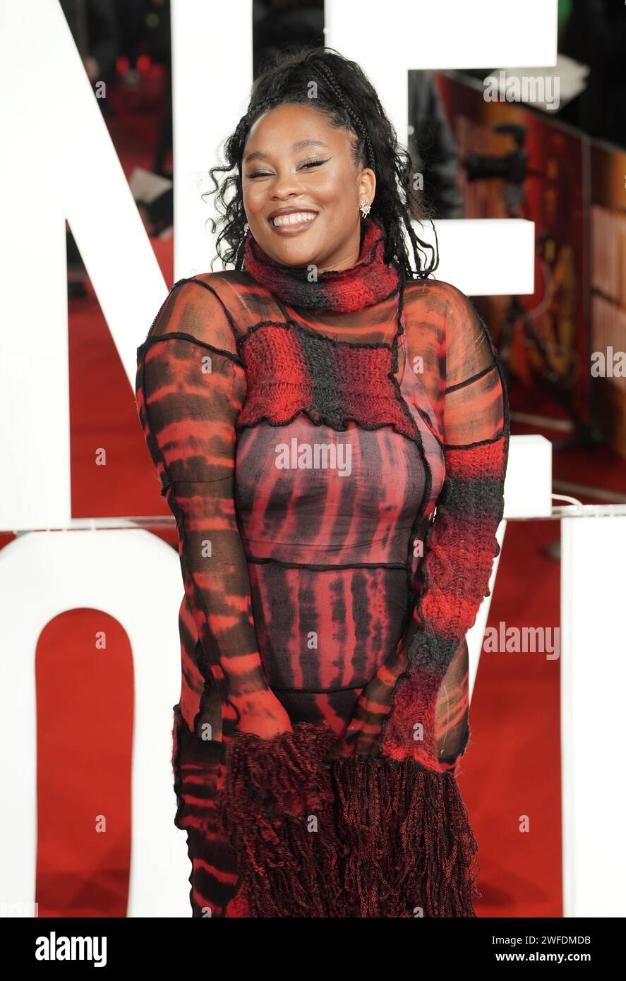 Zuri Marley attending the UK premiere of Bob Marley: One Love, at the ...