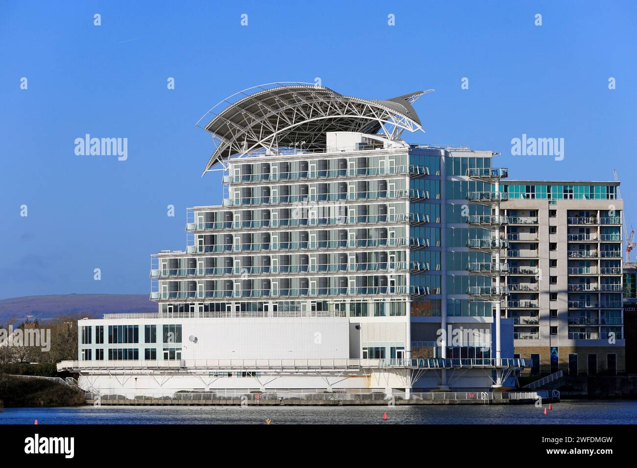 St Davids Spa, Cardiff Bay, South Wales Stock Photo - Alamy