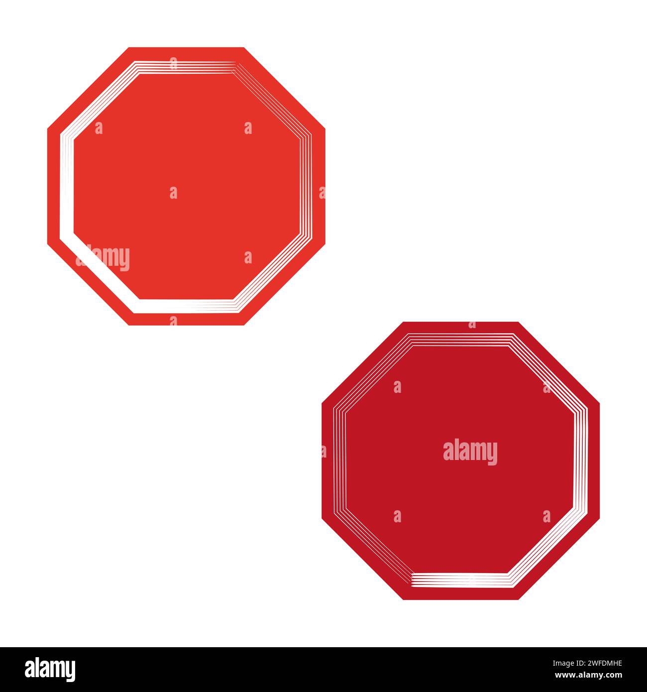 Blank stop sign. Vector illustration. EPS 10. Stock image Stock Vector ...