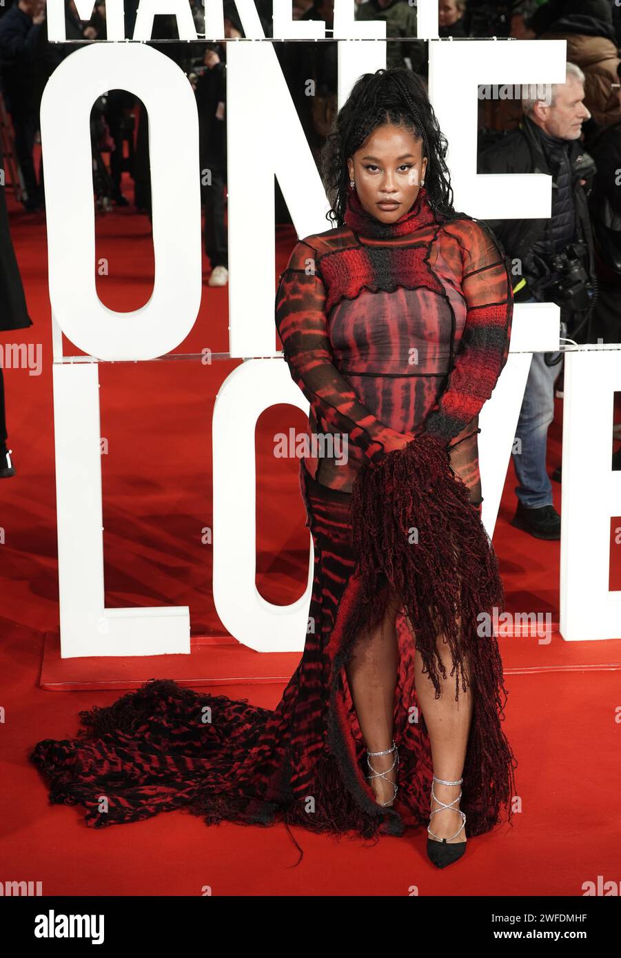 Zuri Marley attending the UK premiere of Bob Marley: One Love, at the ...