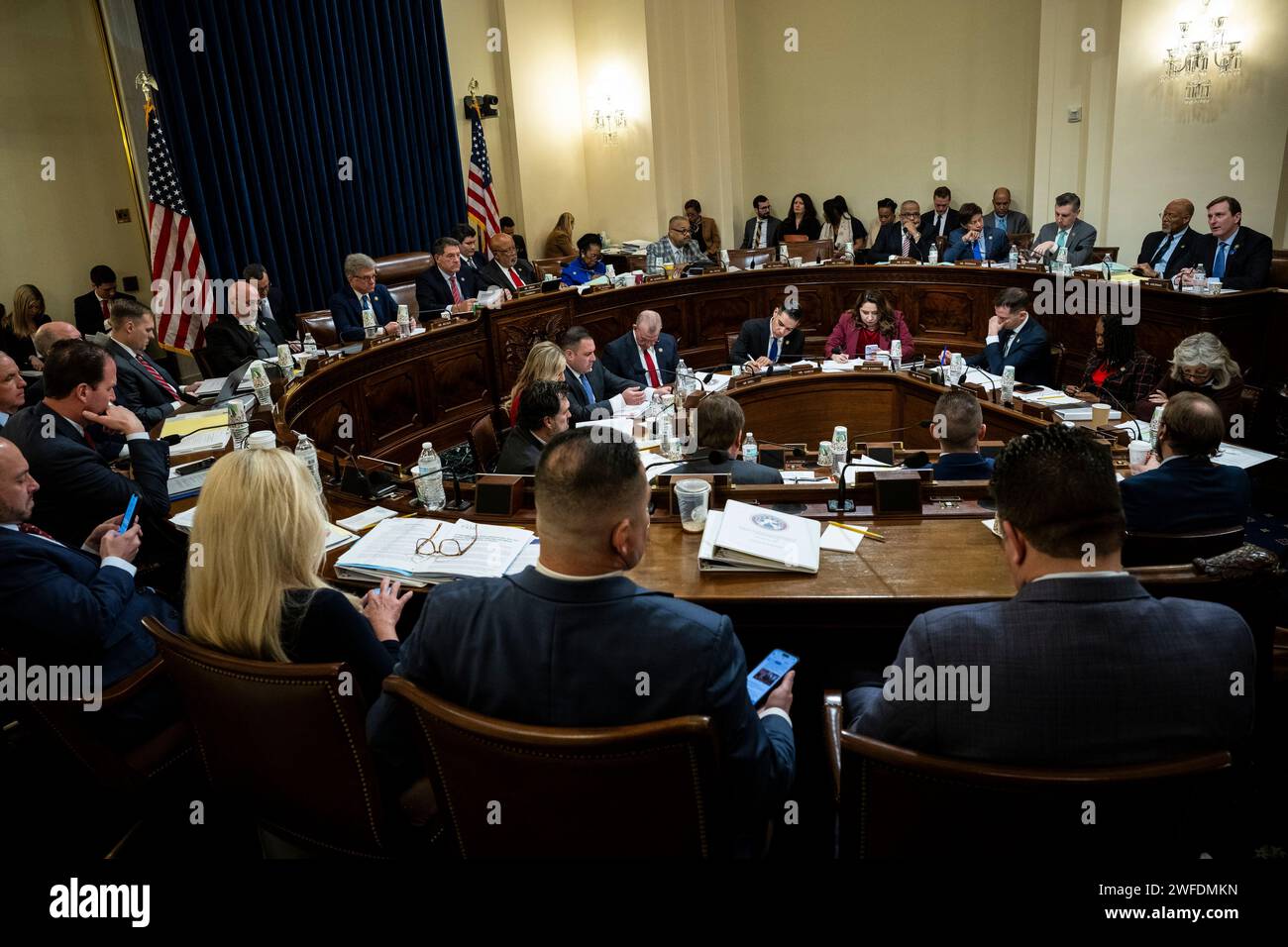 Washington, USA. 30th Jan, 2024. Members of the House Homeland Security ...