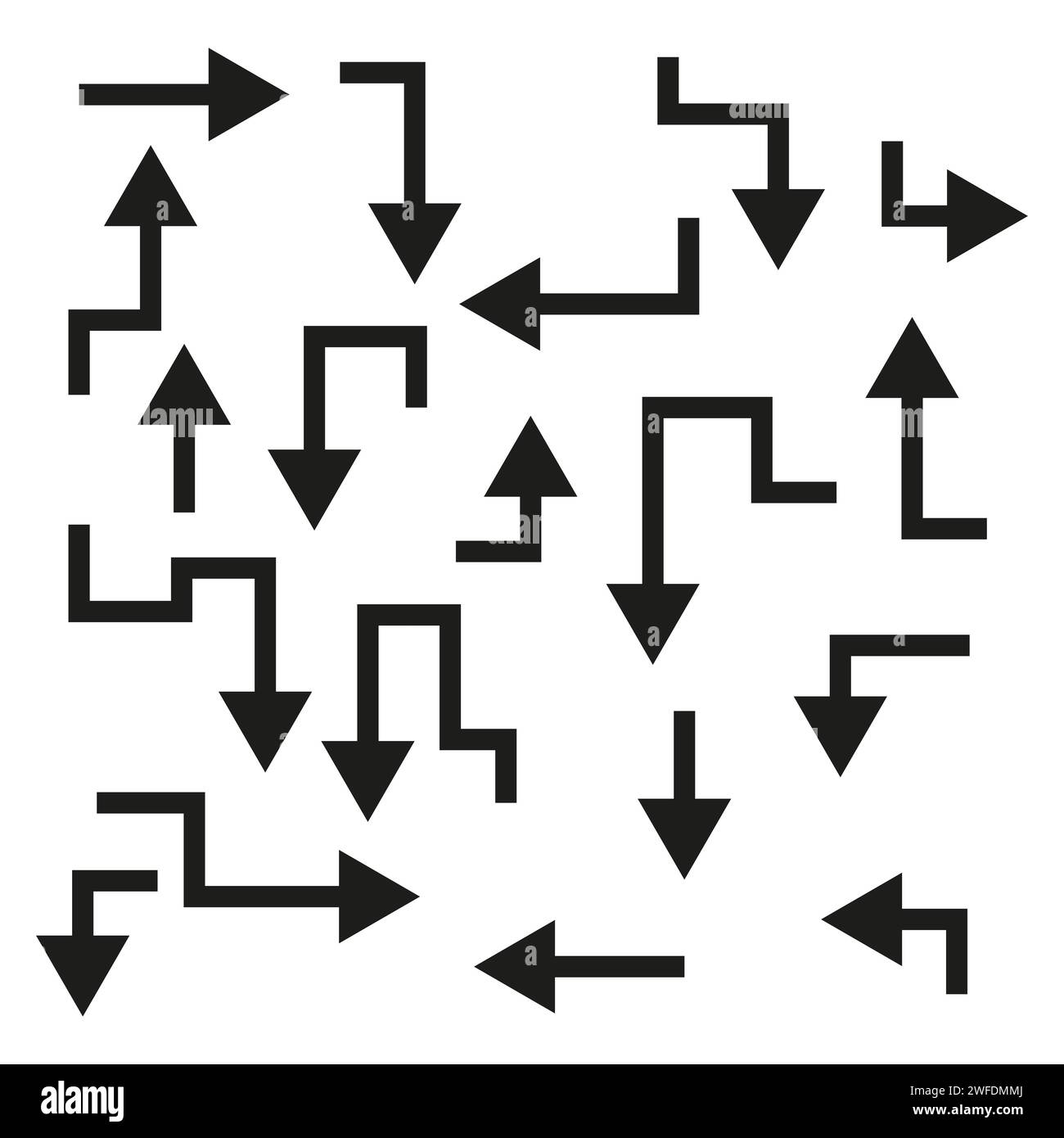 Follow trail Stock Vector Images - Alamy