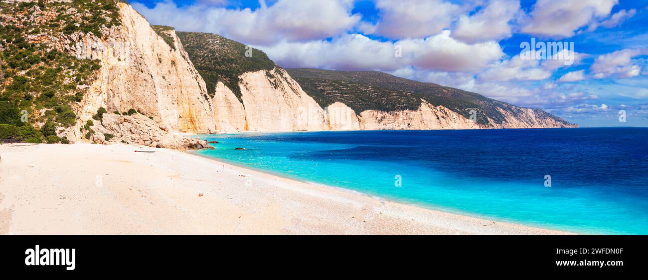 Greece best beaches of Ionian islands. Cephalonia (Kefalonia)- scenic ...