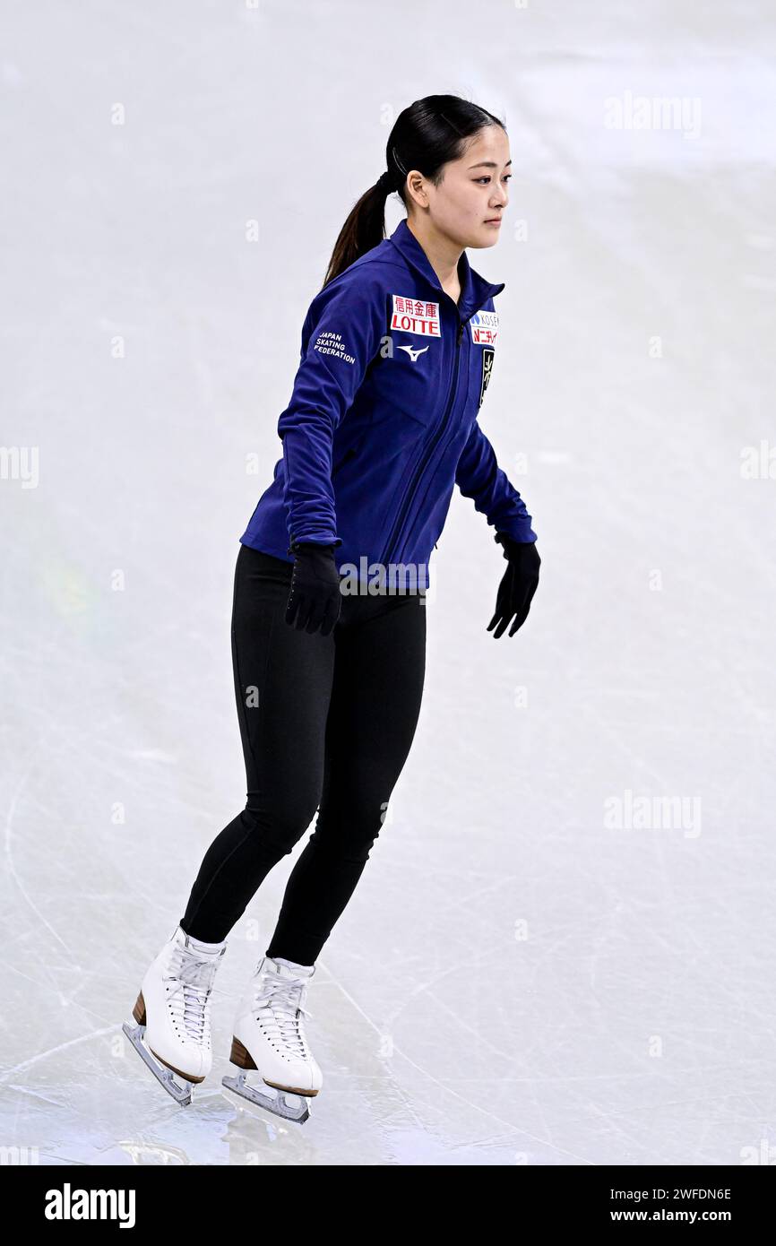 Rinka WATANABE (JPN), during Women Practice, at the ISU Four Continents ...