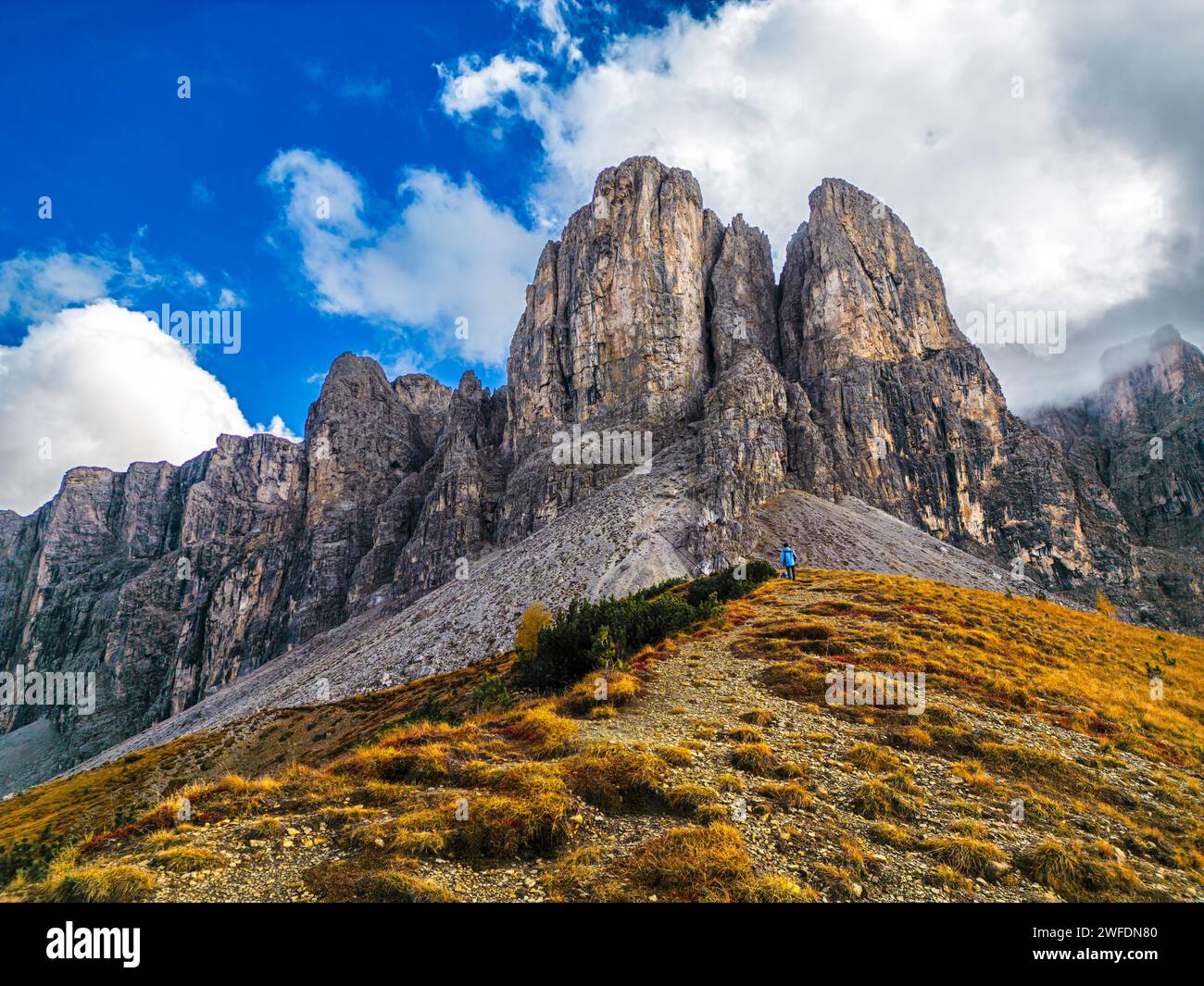 Aerial drone dolomite alps sunset hi-res stock photography and images ...