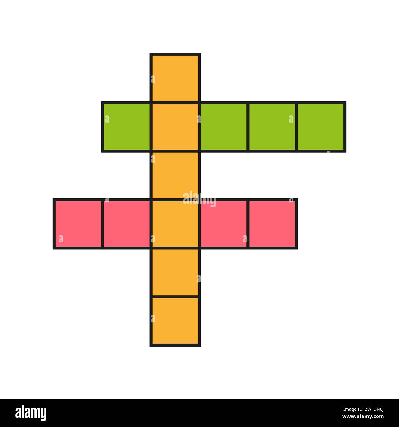 Crossword game line icon Cut Out Stock Images & Pictures - Alamy