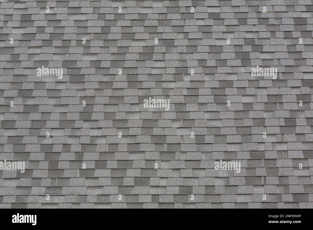 Light grey and charcoal asphalt shingles roof Stock Photo - Alamy