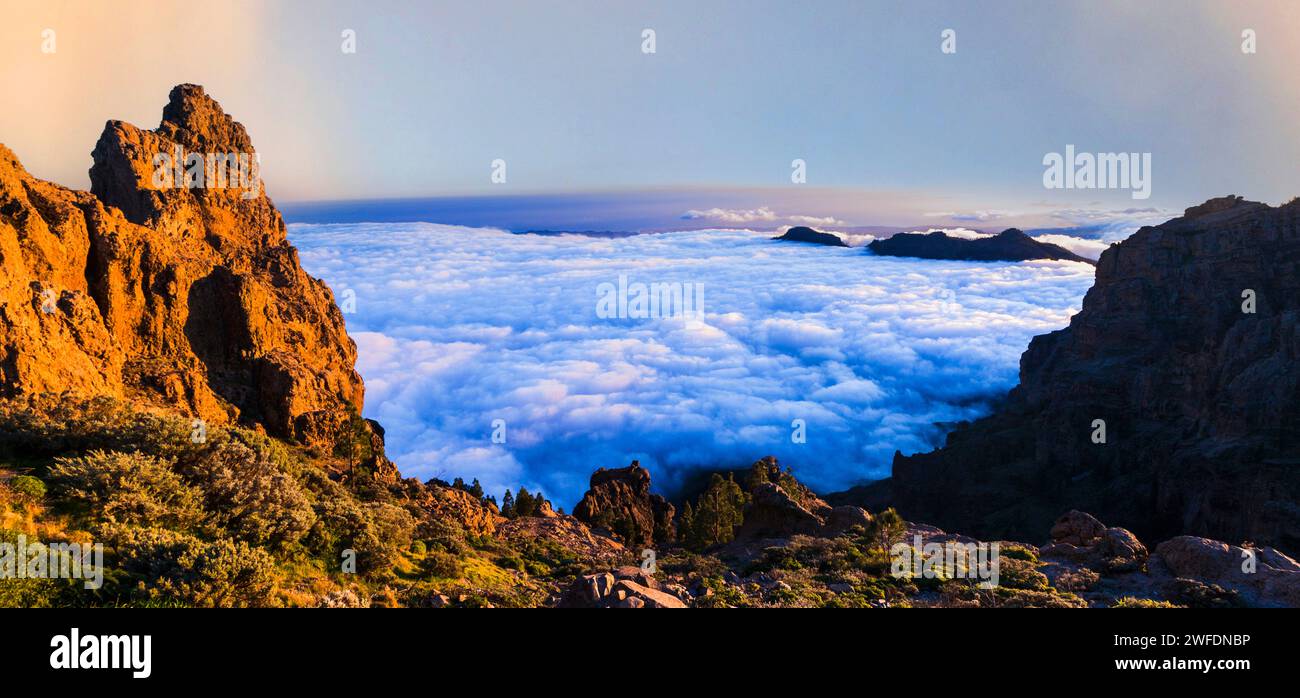idyllic mountain landscape of Gran Canaria (Grand Canary) Canarian ...