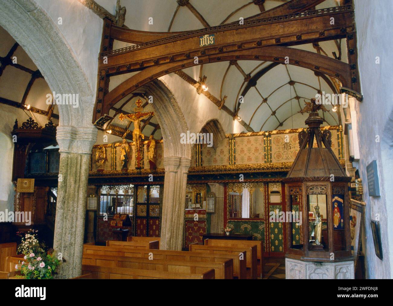 View NE from the S aisle of St Protus and St Hyacinth's Church ...