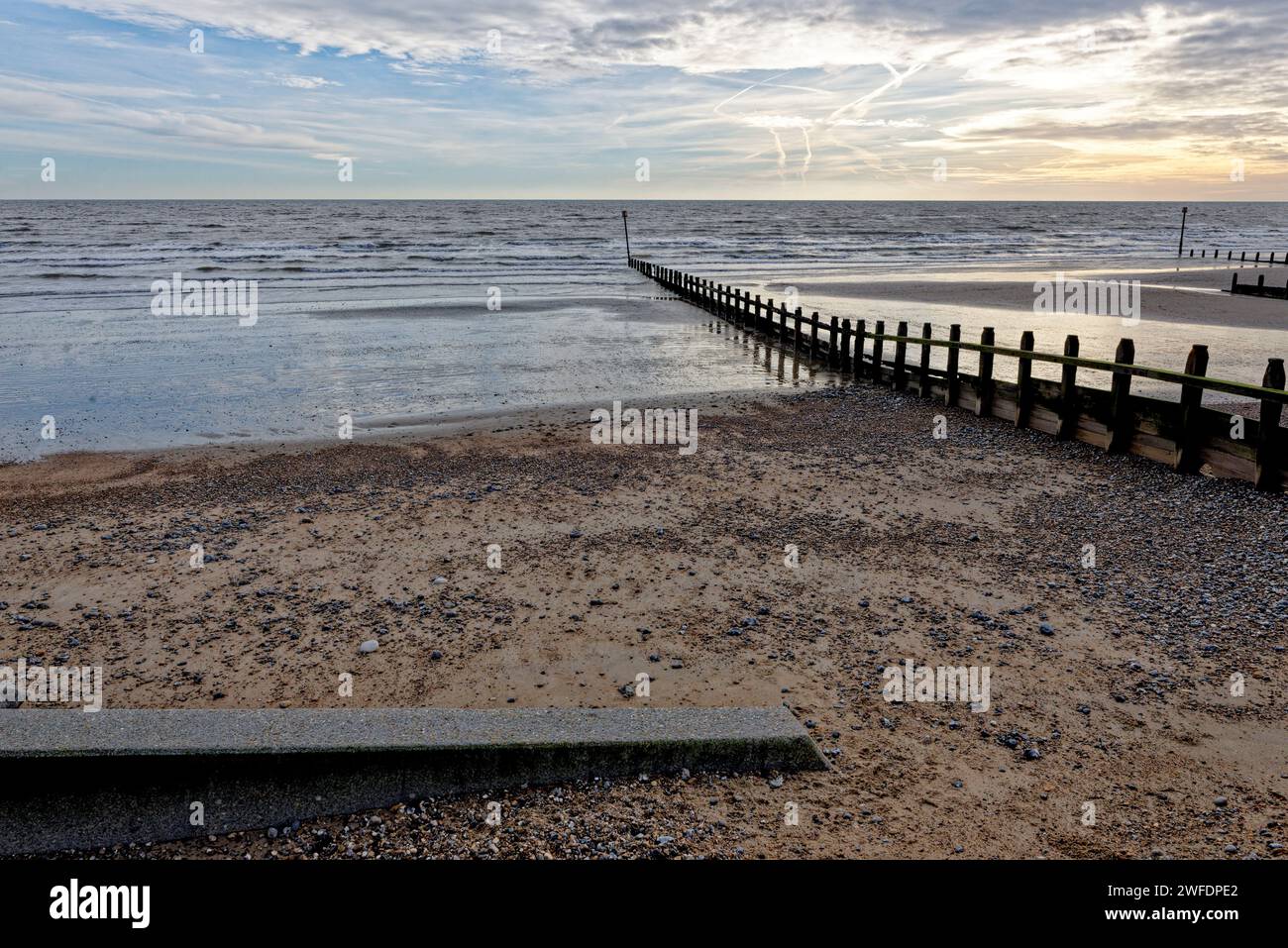 Groynes Protecting the Sand and Beach at Bognor Regis West Sussex ...