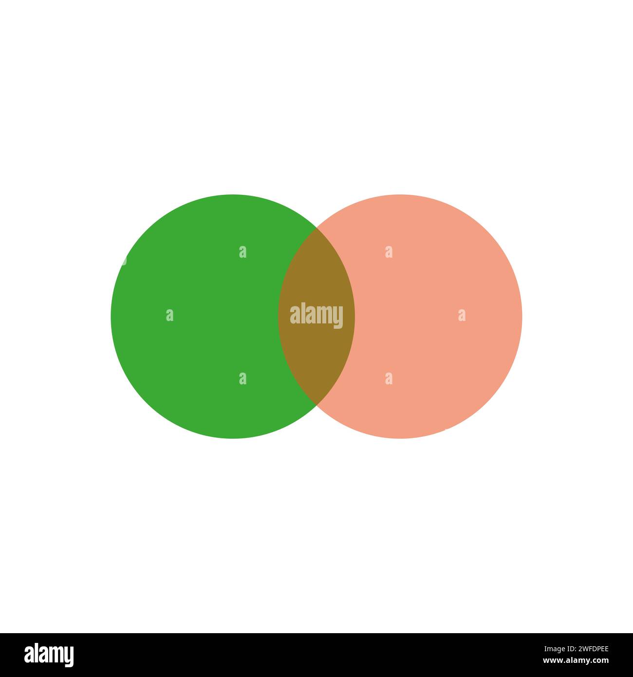Yellow green circle intersection. Vector illustration Stock Vector ...
