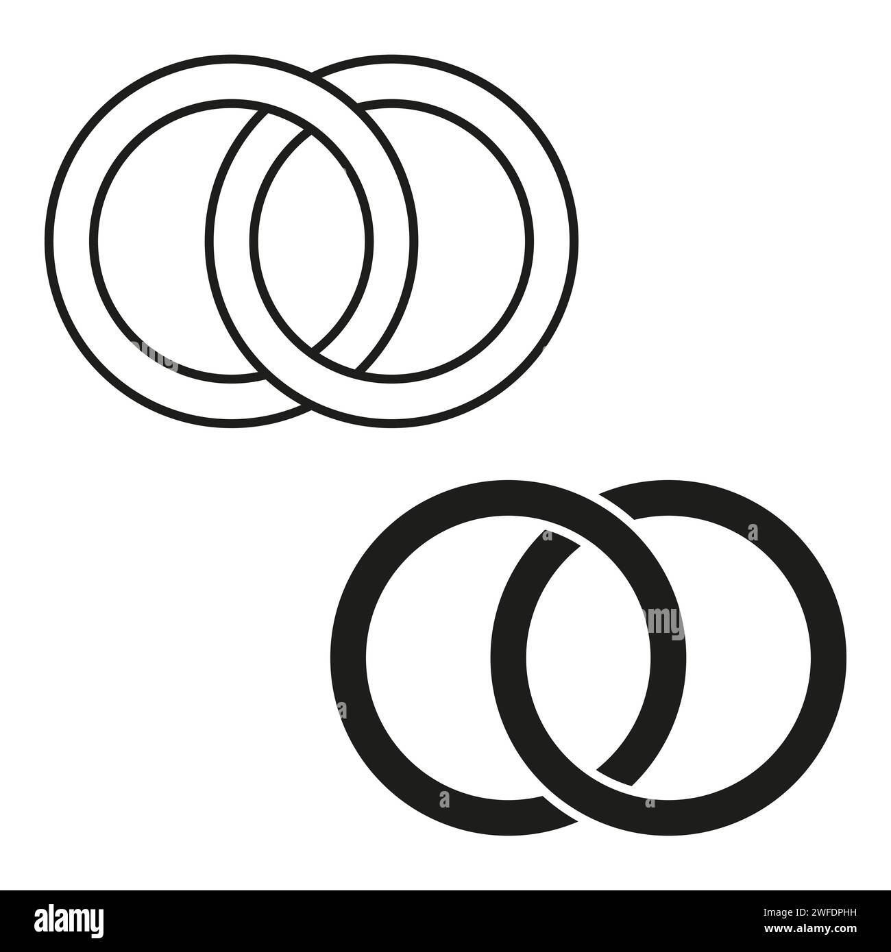 Interlocking circles. Vector illustration. EPS 10. Stock image Stock ... Interlocking circles. Vector illustration. EPS 10. Stock image Stock ...