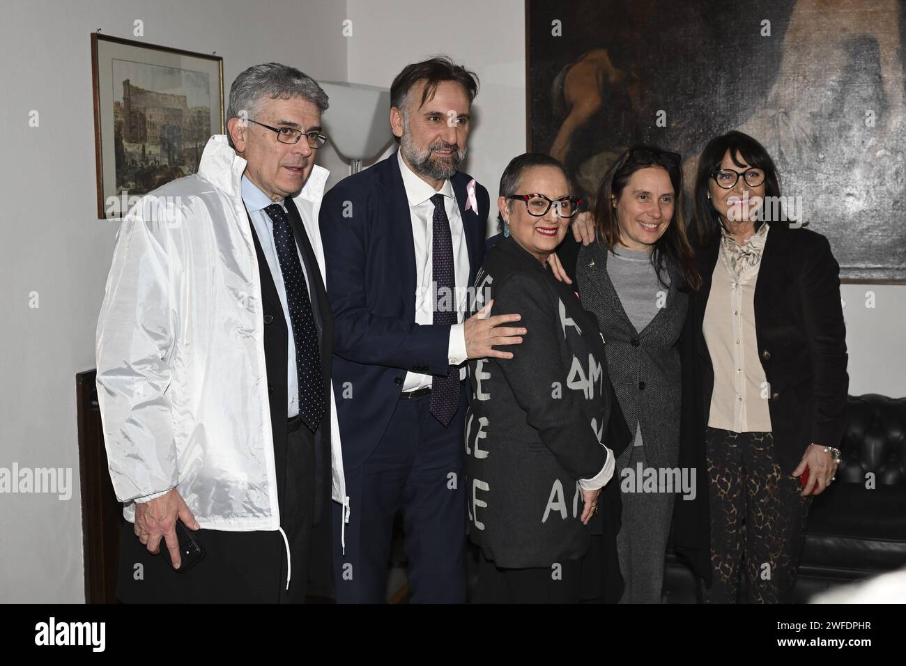 Rome, Italy. 30th Jan, 2024. Umberto Maerna Novo, Guido Quintino Liris ...