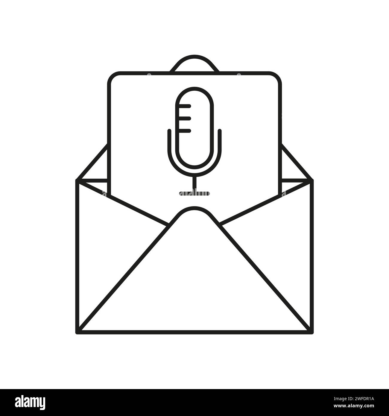 Audio message Stock Vector Images - Alamy