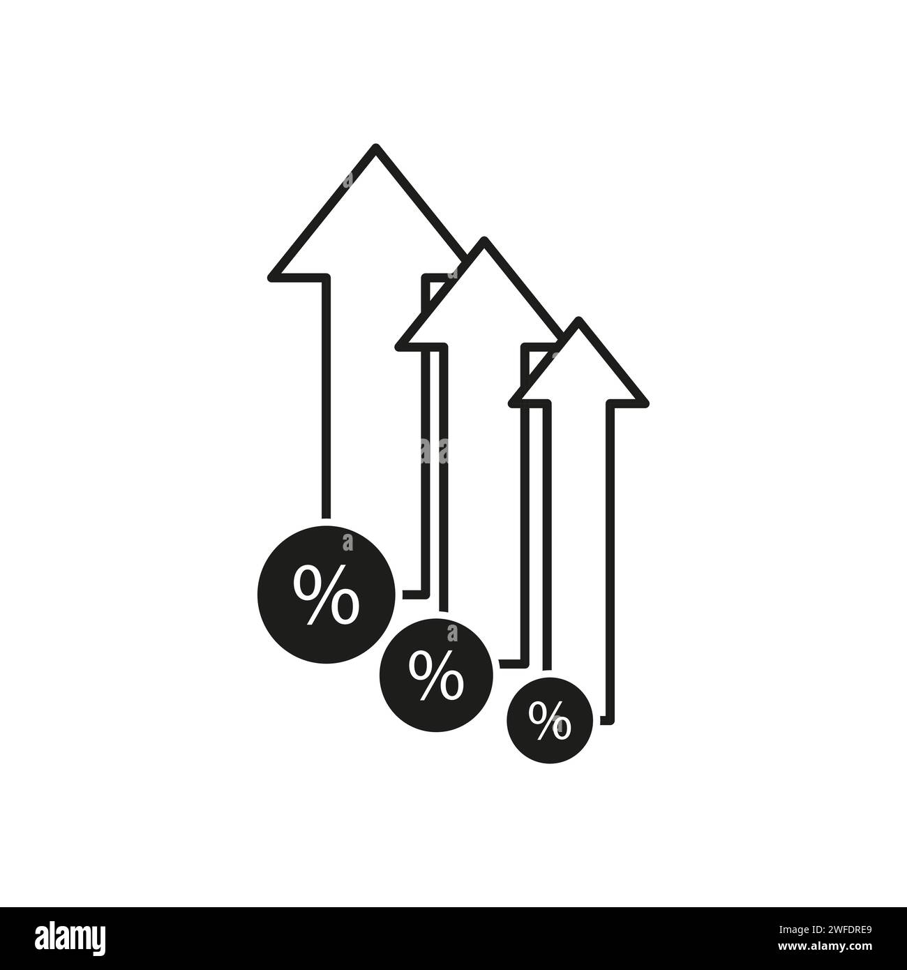 Increasing circle Stock Vector Images - Alamy