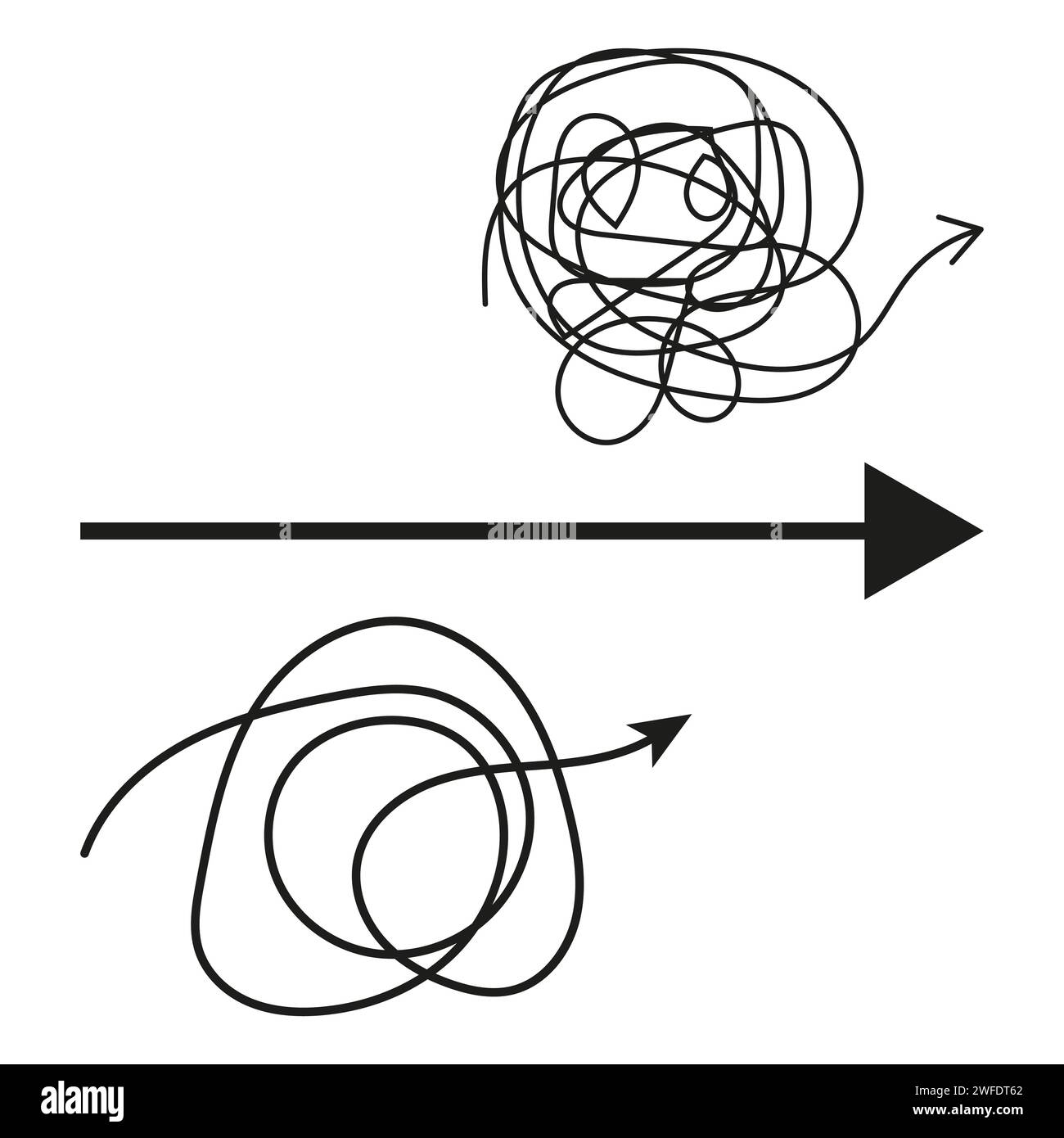 Problem solving concept doodle icons Stock Vector Images - Alamy