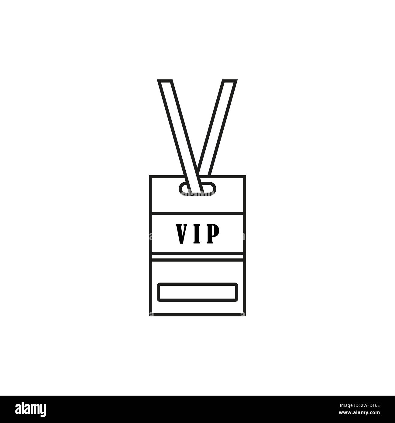 Lanyard vector image hi-res stock photography and images - Alamy