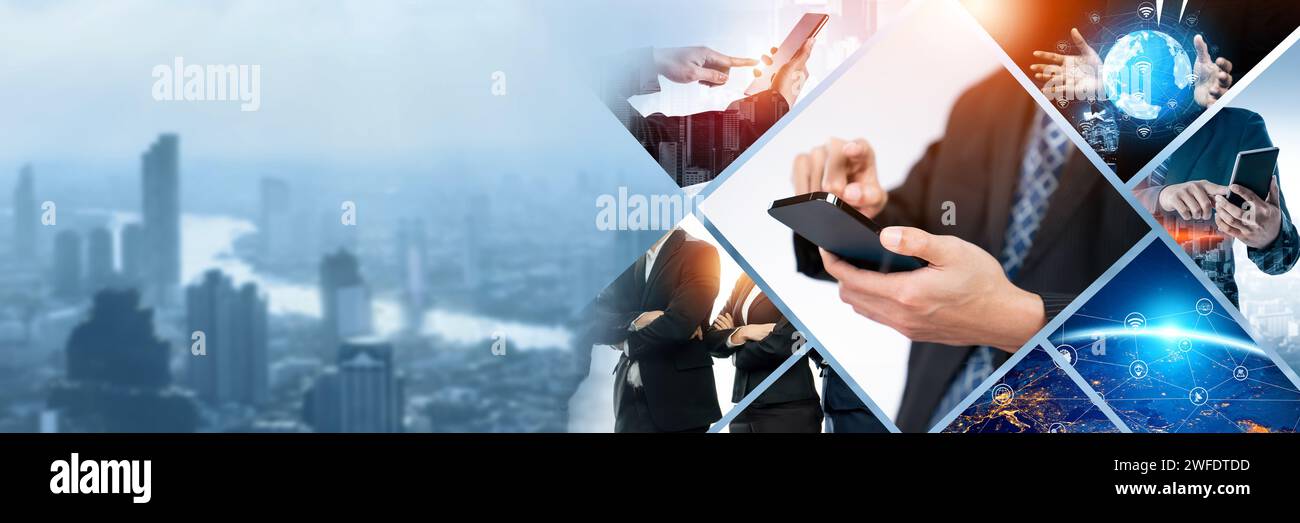 Communication technology , smart connection IOT and people network ...