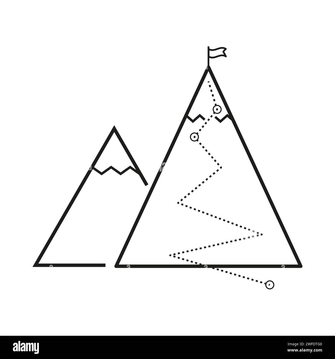 challenge icon. business high performance. triumphsymbol. Vector ...