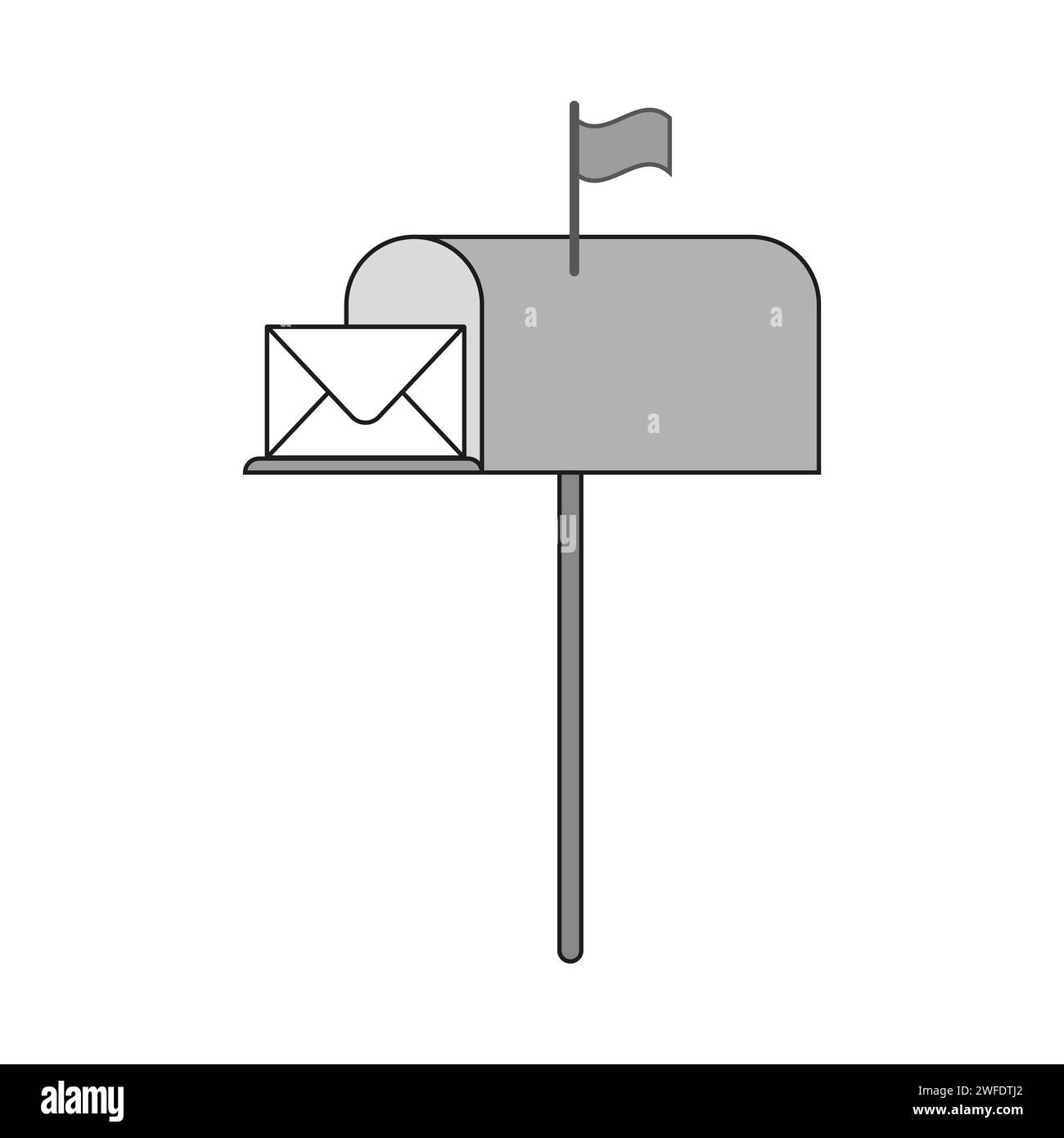 Outbox outline icon Cut Out Stock Images & Pictures - Alamy