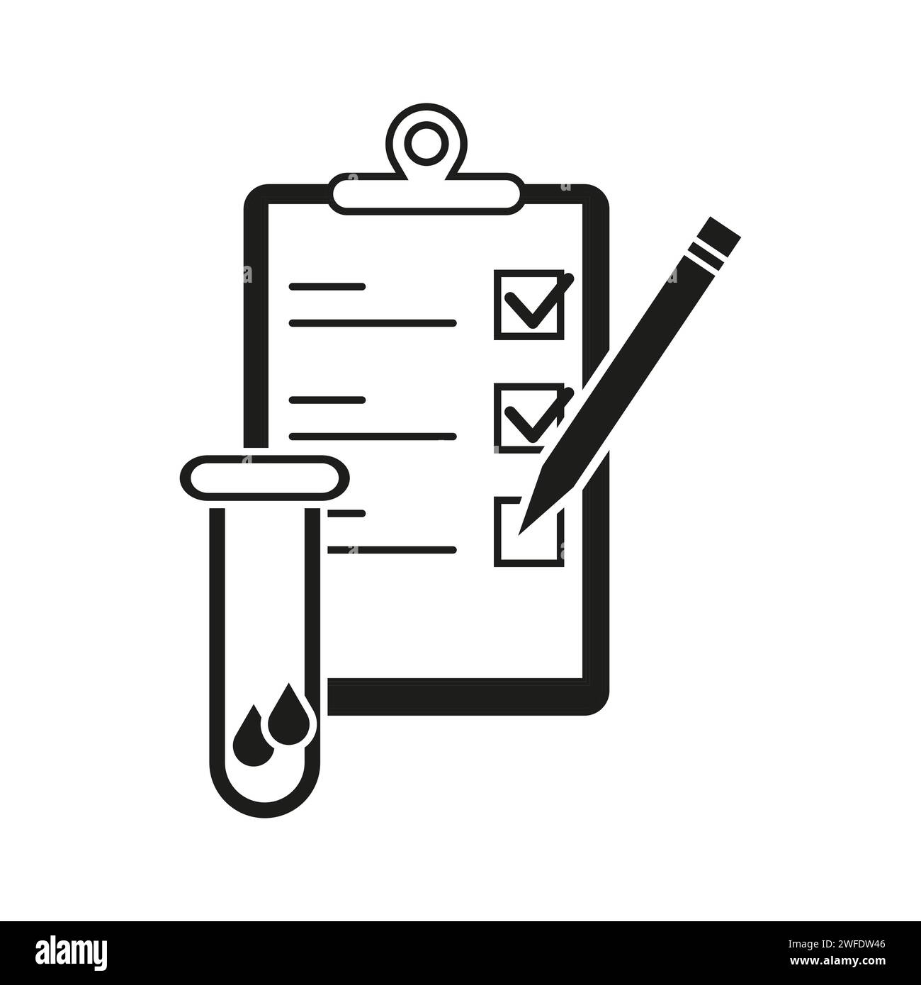 Clinical test results Stock Vector Images - Alamy