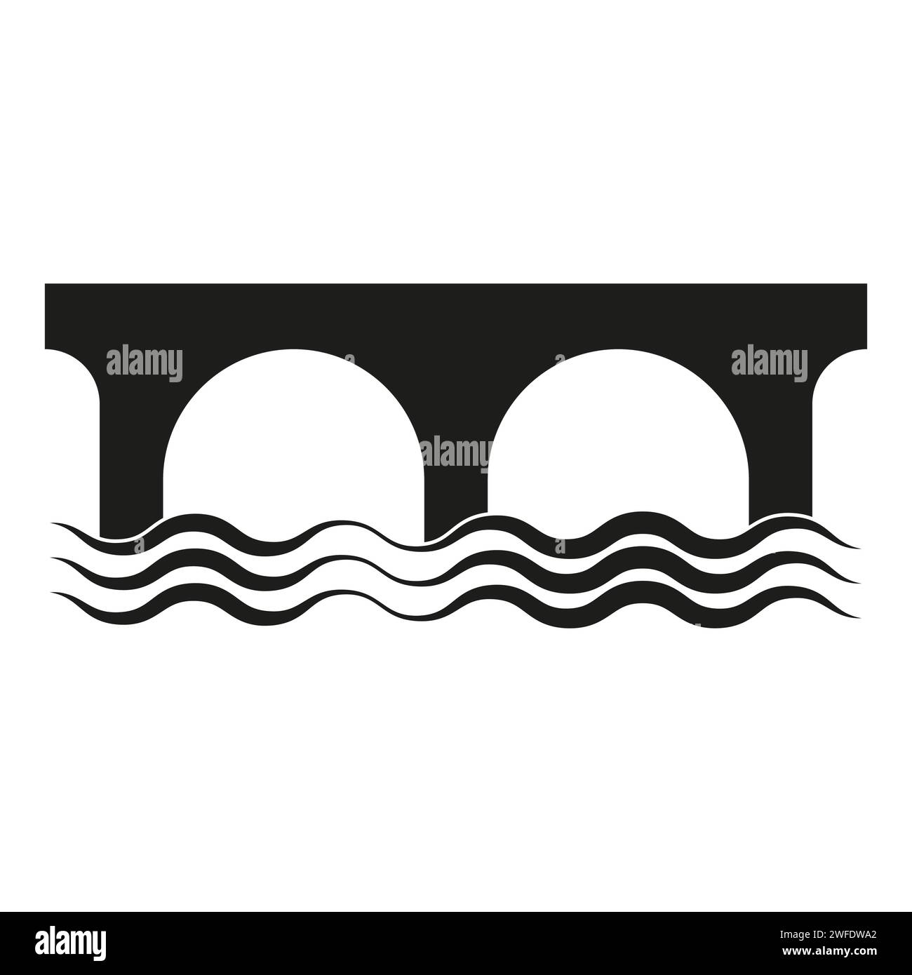 Bridge icon. Architecture sign. Construction symbol. Vector ...