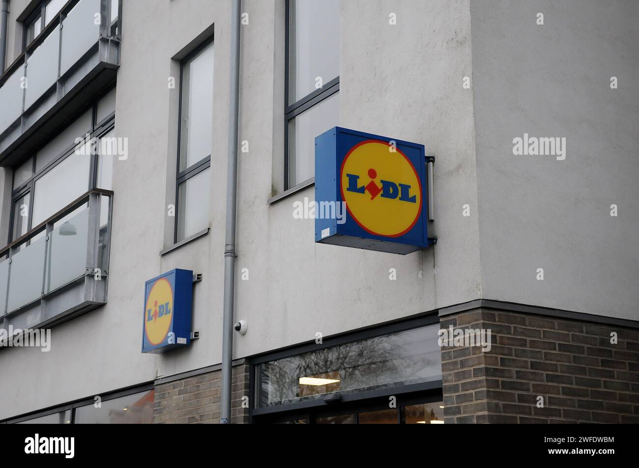 Copenhagen, Denmark /30 January 2024/. German lidl grocery store in ...