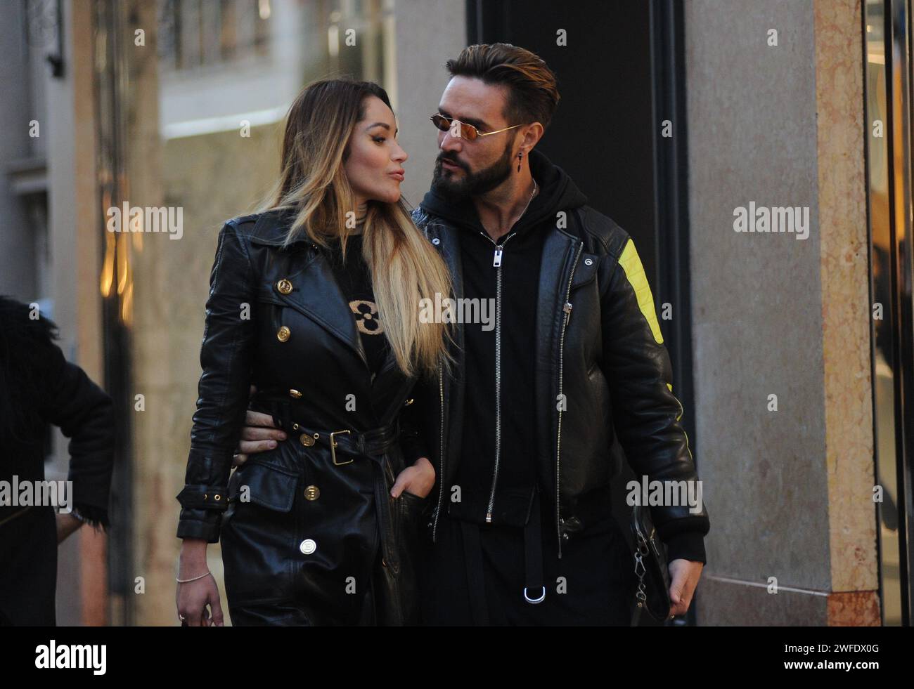 Milan, . 30th Jan, 2024. Milan, 01-30-2024 Alex Belli and his ...