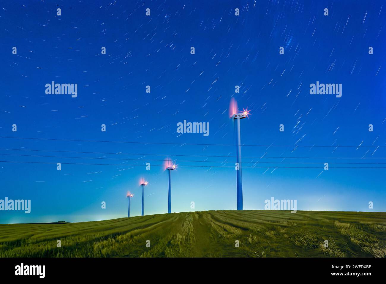 Starry Night Over Spanish Windmills - A mesmerizing long exposure shot ...