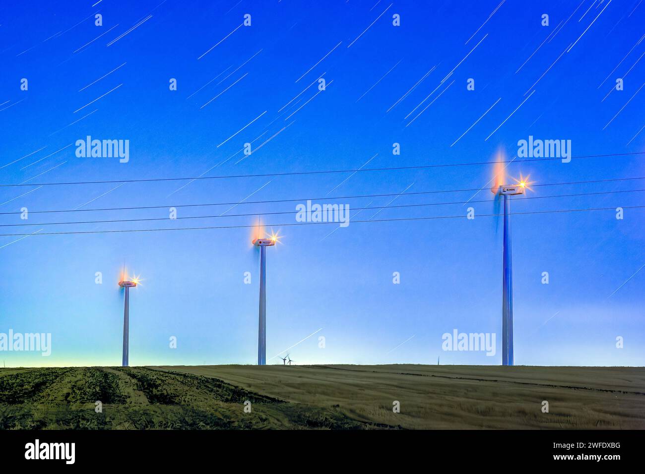 Starry Night Over Spanish Windmills - A mesmerizing long exposure shot ...