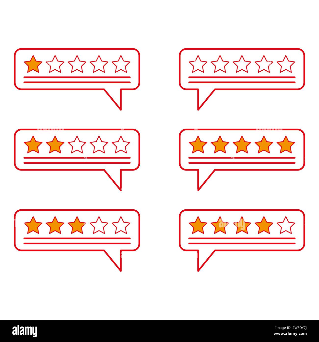 Online hotel customer feedback Stock Vector Images - Alamy