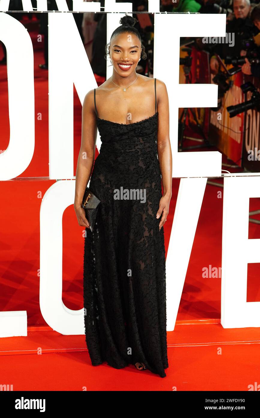Chyna Mills attending the UK premiere of Bob Marley: One Love, at the ...
