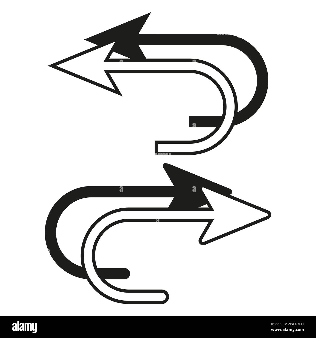 Undo icon. Go back symbol. Vector illustration. EPS 10. Stock image ...