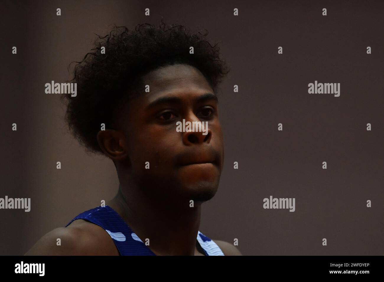 Ostrava, Czech Republic. 30th Jan, 2024. Jeremiah Azu of Britain ...