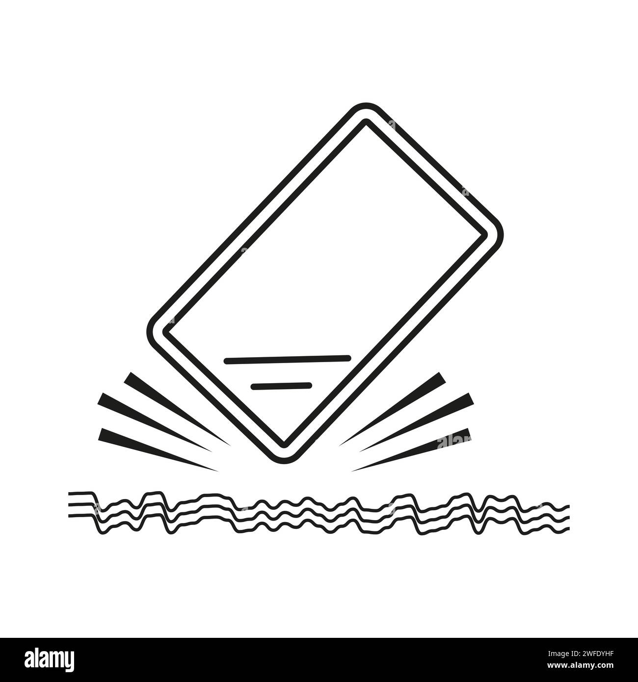 Fall protection for device icon. Vector illustration. EPS 10. Stock ...