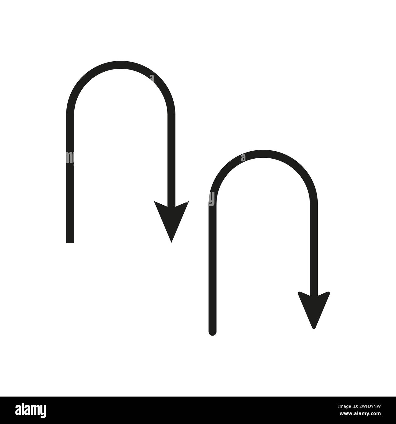 Approaching the turn Cut Out Stock Images & Pictures - Alamy