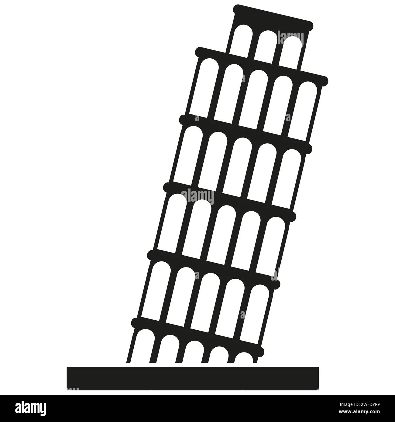 Pisa Tower icon. Leaning tower of Pisa icon. Vector illustration. Eps ... Pisa Tower icon. Leaning tower of Pisa icon. Vector illustration. Eps ...