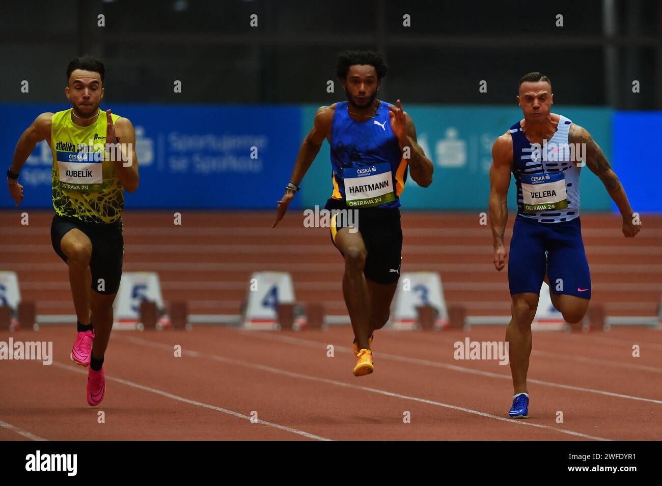 Ostrava, Czech Republic. 30th Jan, 2024. (L-R) Eduard Kubelik of Czech ...