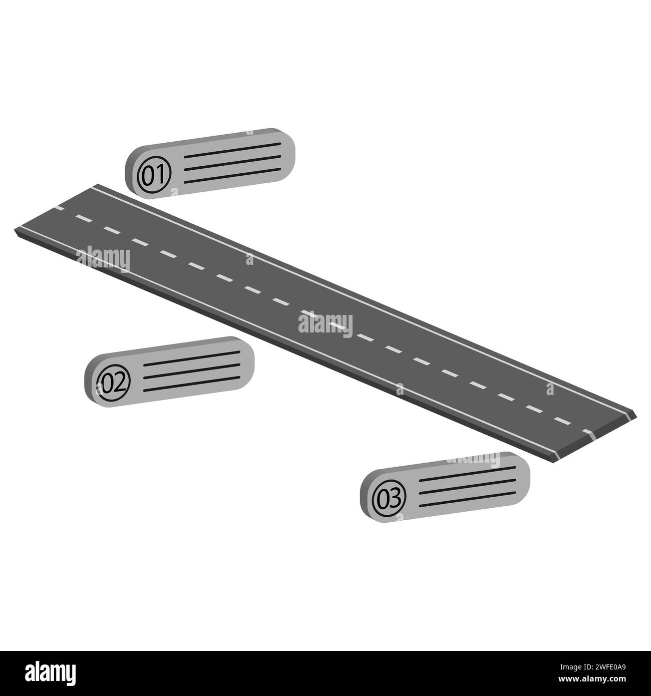 Traffic flow direction sign Stock Vector Images - Alamy