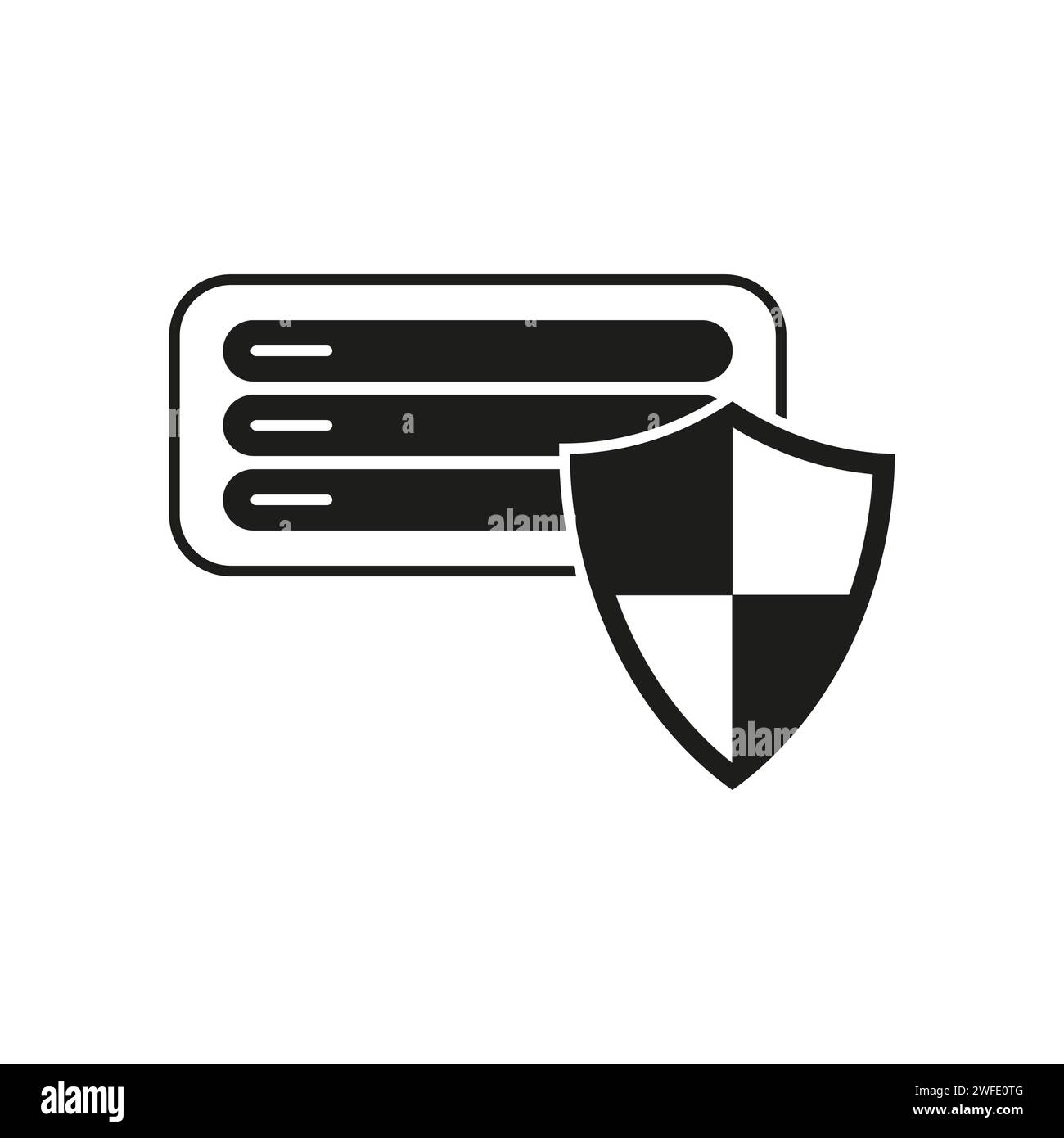 Database shield icon. Vector illustration. EPS 10. Stock image Stock ...