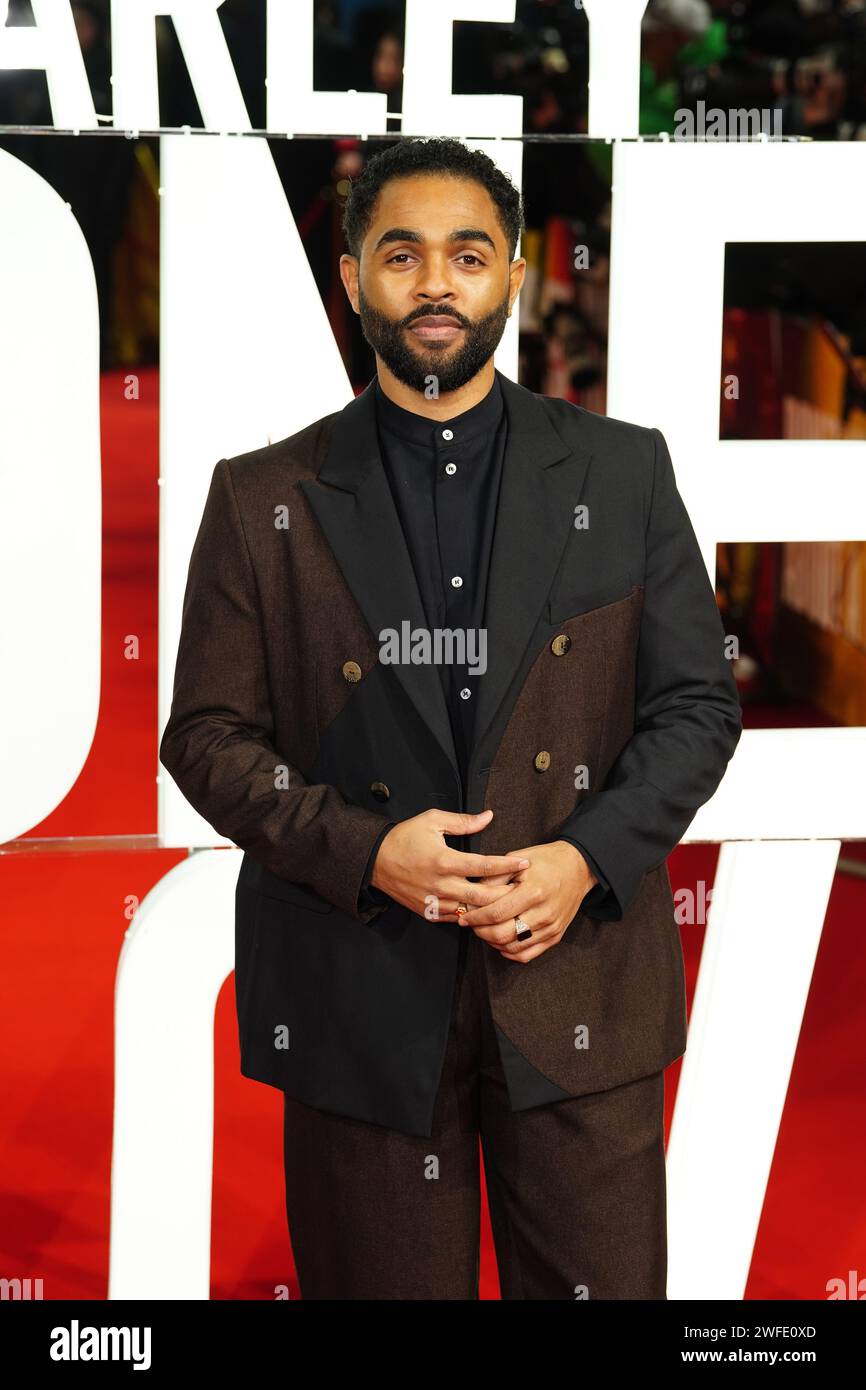 Anthony Welsh attending the UK premiere of Bob Marley: One Love, at the ...