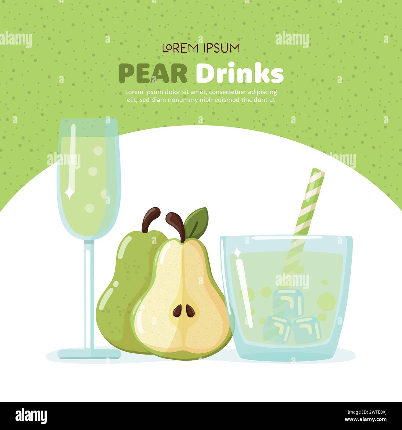 Fruit soft drink Stock Vector Images - Alamy