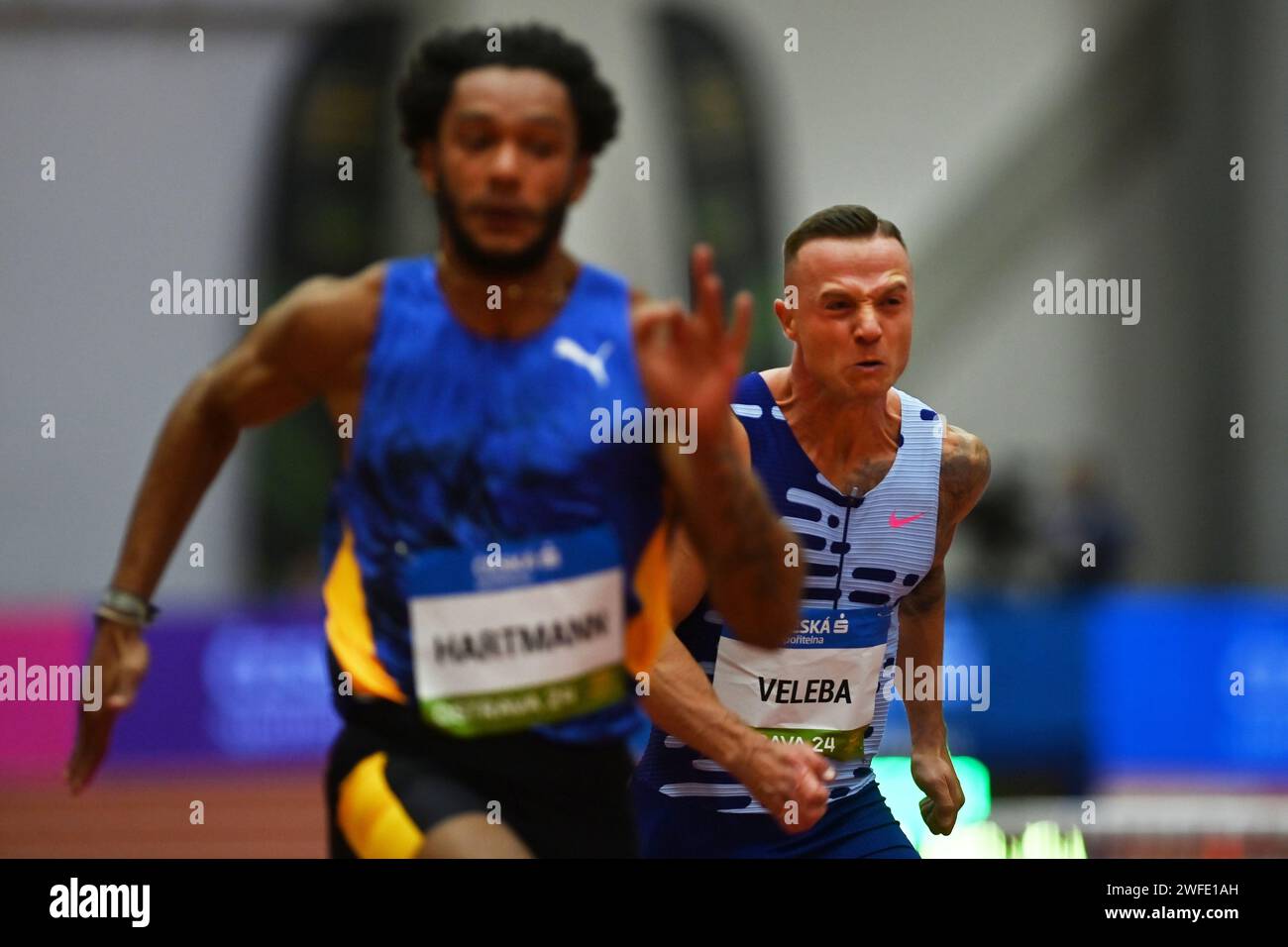 Ostrava, Czech Republic. 30th Jan, 2024. (L-R) Joshua Hartmann of ...