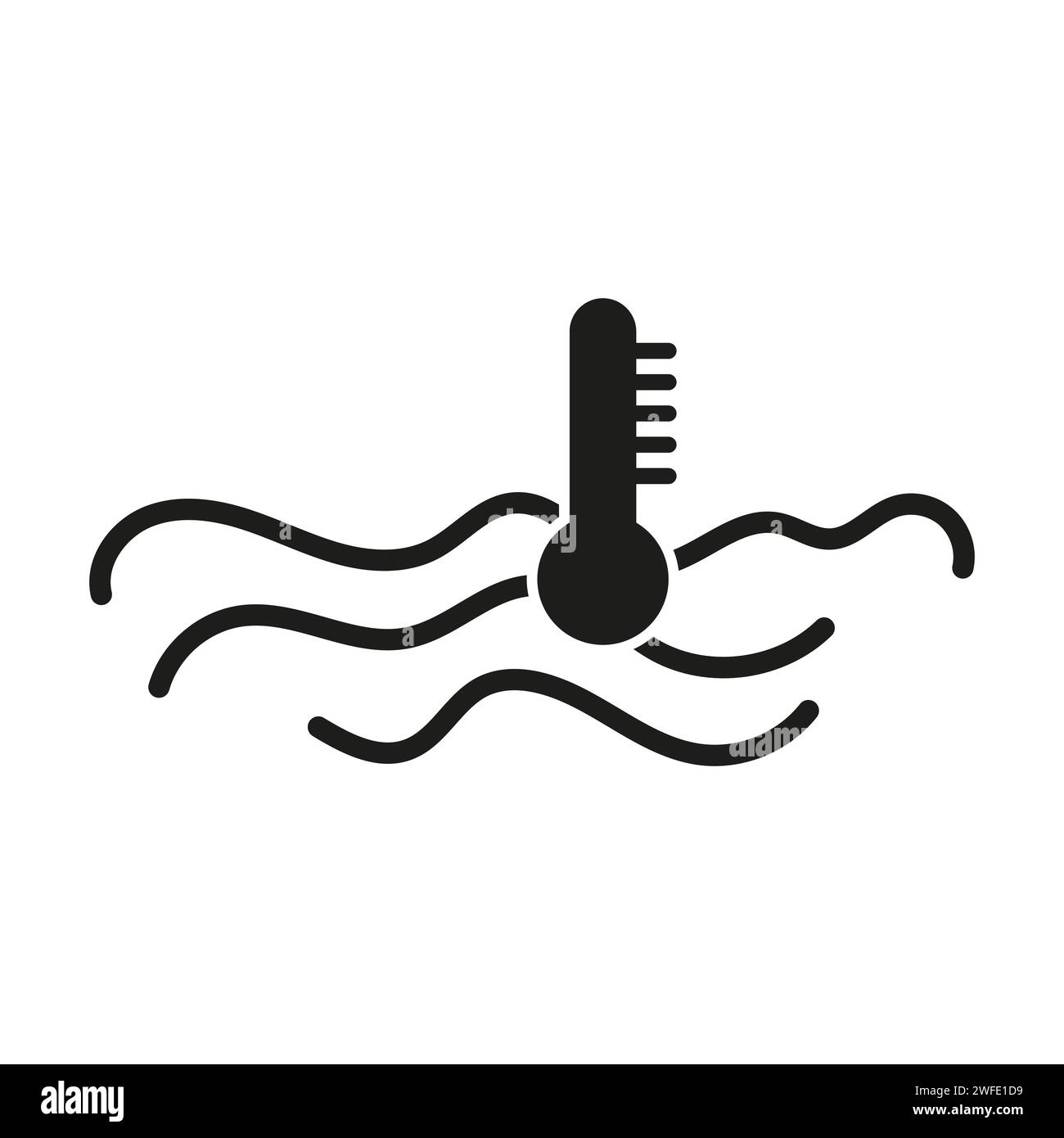 New engine coolant temperature icon. Vector illustration. Eps 10. Stock ...