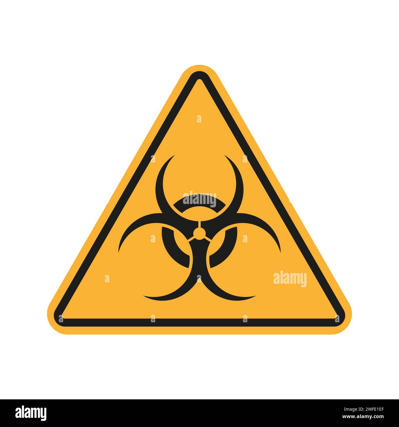 Biohazard symbol. Sign of biological threat alert. Vector illustration ...