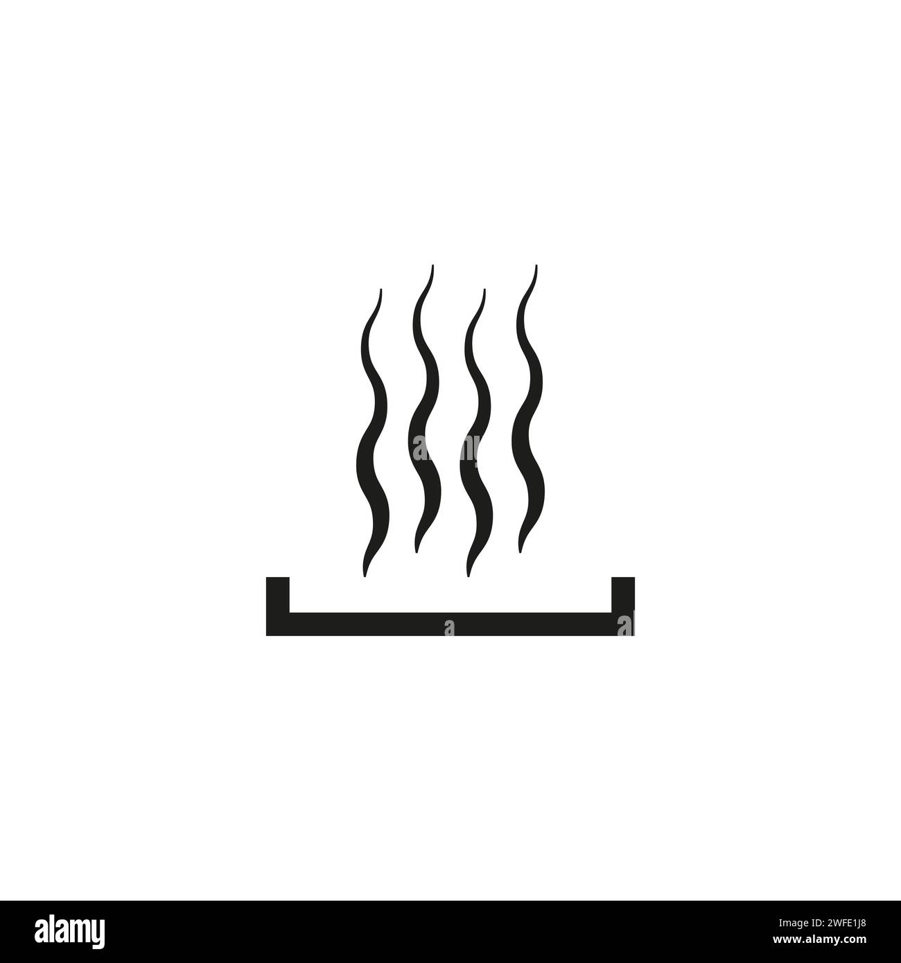 Heat sign. Heat wave of steam icon. Superheated icon. Steam symbol ...