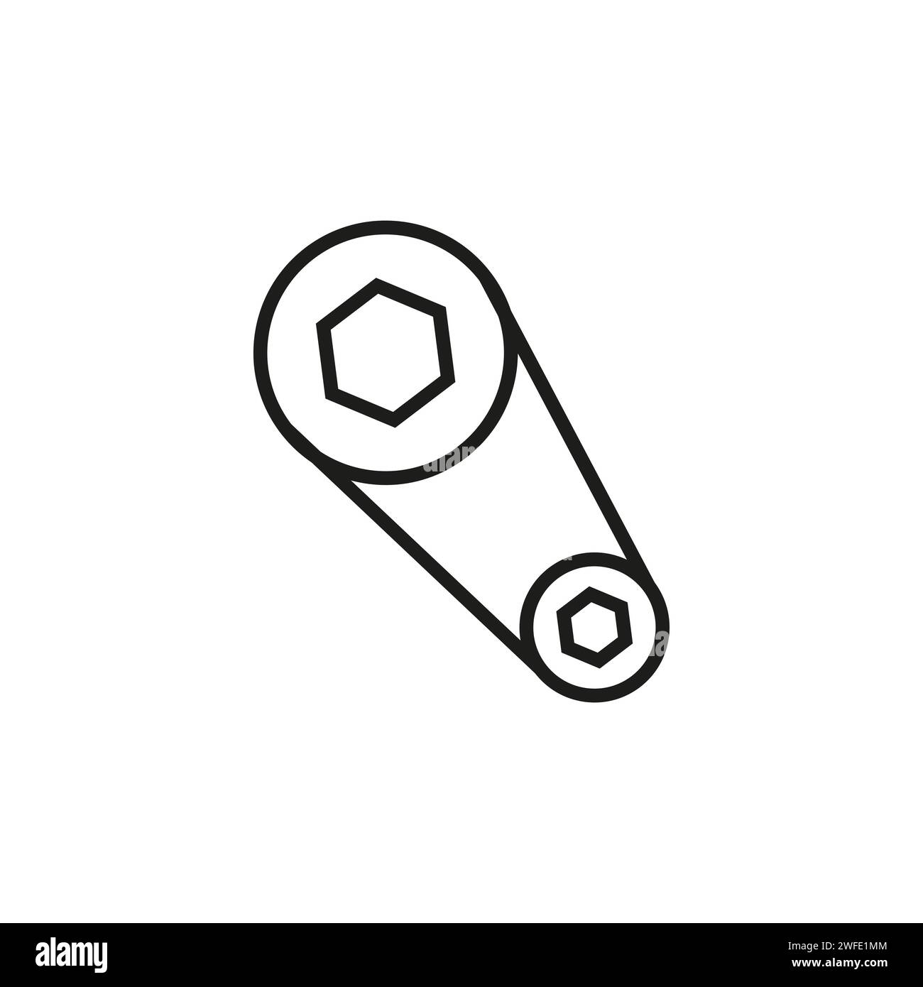 Car timing belt line icon. Vector illustration. EPS 10. stock image ...
