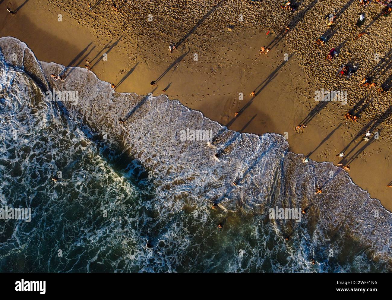 Aerial view of a beach in Bali Stock Photo - Alamy